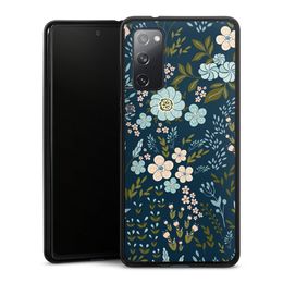 DeinDesign Galaxy S20 FE 5G Handy Silikon H&uuml;lle Case schwarz Handyh&uuml;lle Blue Muster Flowers