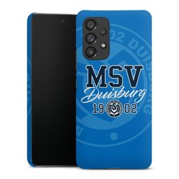 DeinDesign Galaxy A53 5G Handy Premium Case Smartphone Handyh&uuml;lle Schutzh&uuml;lle matt Bundesliga Official Licensed Product Msv Duisburg Premium Case