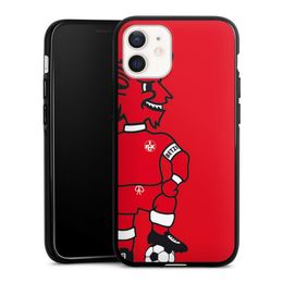 DeinDesign iPhone 12 mini Handy Silikon H&uuml;lle Case schwarz Handyh&uuml;lle 1. Fc Kaiserslautern Official Licensed Product Soccer