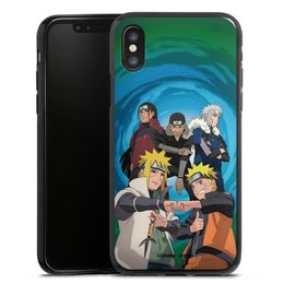 DeinDesign iPhone X Handy Silikon H&uuml;lle Case schwarz Handyh&uuml;lle Hokage Official Licensed Product Naruto Shippuden