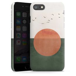 DeinDesign iPhone SE (2020) Handy Premium Case Smartphone Handyh&uuml;lle Schutzh&uuml;lle matt Sunset Bird Sunshine Premium Case