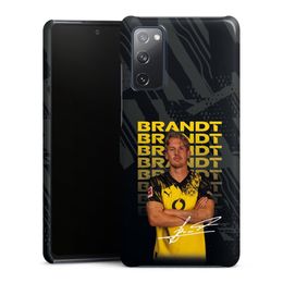 DeinDesign Galaxy S20 FE Handy Premium Case Smartphone Handyh&uuml;lle Schutzh&uuml;lle gl&auml;nzend Borussia Dortmund Julian Brandt Bvb Premium Case