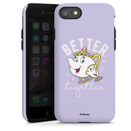 DeinDesign iPhone SE (2020) Handy Panzer Handyh&uuml;lle robuste Outdoor H&uuml;lle Schutzh&uuml;lle matt The Beauty And The Beast Tassilo Disney Tough Case