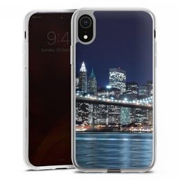 DeinDesign iPhone Xr Handy Silikon H&uuml;lle Case transparent Handyh&uuml;lle Usa Brooklyn Bridge New York Silikon Case