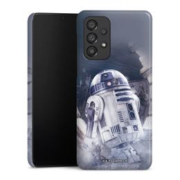 DeinDesign Galaxy A33 5G Handy Premium Case Smartphone Handyh&uuml;lle Schutzh&uuml;lle gl&auml;nzend Robot Star Wars Merchandise Premium Case
