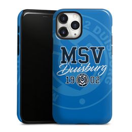 DeinDesign iPhone 11 Pro Handy Panzer Handyh&uuml;lle robuste Outdoor H&uuml;lle Schutzh&uuml;lle gl&auml;nzend Bundesliga Official Licensed Product Msv Duisburg Tough Case