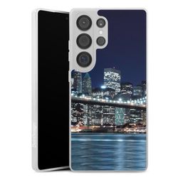 DeinDesign Galaxy S25 Ultra Handy Slim Case Silikon Handyh&uuml;lle transparent H&uuml;lle extra d&uuml;nn Usa Brooklyn Bridge New York Silikon Slim Case