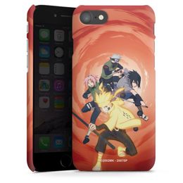 DeinDesign iPhone SE (2020) Handy Premium Case Smartphone Handyh&uuml;lle Schutzh&uuml;lle matt Sasuke Sakura Naruto Shippuden Premium Case