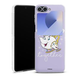 DeinDesign Galaxy Z Flip 6 Handy Hard Case Schutzh&uuml;lle transparent Smartphone Handy H&uuml;lle The Beauty And The Beast Tassilo Disney Hard Case