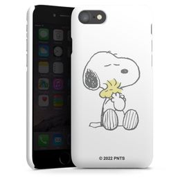 DeinDesign iPhone SE (2020) Handy Premium Case Smartphone Handyh&uuml;lle Schutzh&uuml;lle matt Snoopy Peanuts Love Premium Case