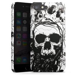 DeinDesign iPhone SE (2020) Handy Premium Case Smartphone Handyh&uuml;lle Schutzh&uuml;lle matt Halloween Totenkopf Skulls Premium Case