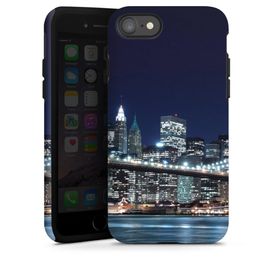 DeinDesign iPhone SE (2020) Handy Panzer Handyh&uuml;lle robuste Outdoor H&uuml;lle Schutzh&uuml;lle matt Brooklyn Bridge Usa New York Tough Case