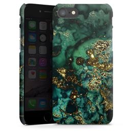 DeinDesign iPhone SE (2020) Handy Premium Case Smartphone Handyh&uuml;lle Schutzh&uuml;lle matt Muster Glitzer Marble Premium Case
