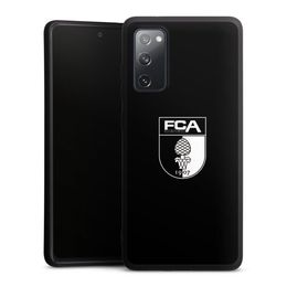 DeinDesign Galaxy S20 FE 5G Handy Premium Silikon H&uuml;lle Handyh&uuml;lle schwarz Case Logo Official Licensed Product Fc Augsburg Silikon Premium Case