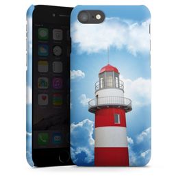 DeinDesign iPhone SE (2020) Handy Premium Case Smartphone Handyh&uuml;lle Schutzh&uuml;lle matt Sky Lighthouse Cloud Premium Case