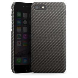 DeinDesign iPhone SE (2020) Handy Premium Case Smartphone Handyh&uuml;lle Schutzh&uuml;lle matt Carbon Muster Metallic Look Premium Case