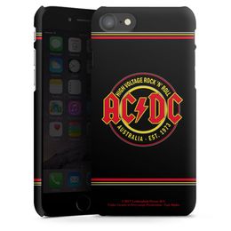 DeinDesign iPhone SE (2020) Handy Premium Case Smartphone Handyh&uuml;lle Schutzh&uuml;lle matt Acdc Logo Merchandise Premium Case