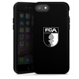 DeinDesign iPhone SE (2022) Handy Panzer Handyh&uuml;lle robuste Outdoor H&uuml;lle Schutzh&uuml;lle gl&auml;nzend Logo Official Licensed Product Fc Augsburg Tough Case