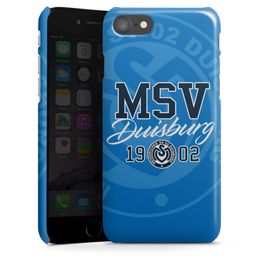 DeinDesign iPhone SE (2022) Handy Premium Case Smartphone Handyh&uuml;lle Schutzh&uuml;lle gl&auml;nzend Bundesliga Official Licensed Product Msv Duisburg Premium Case