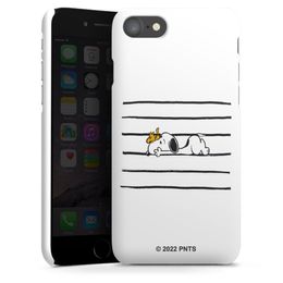 DeinDesign iPhone SE (2020) Handy Premium Case Smartphone Handyh&uuml;lle Schutzh&uuml;lle matt Snoopy Dog Peanuts Premium Case