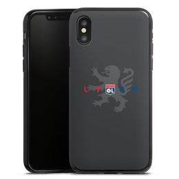 DeinDesign iPhone X Handy Silikon H&uuml;lle Case schwarz Handyh&uuml;lle Olympique Lyonnais Olympique Lyon Ol