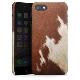 DeinDesign iPhone SE (2020) Handy Premium Case Smartphone Handyh&uuml;lle Schutzh&uuml;lle matt Fur Cow Animal Look Premium Case