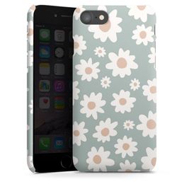 DeinDesign iPhone SE (2020) Handy Premium Case Smartphone Handyh&uuml;lle Schutzh&uuml;lle matt Daisy Muster Flowers Premium Case
