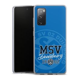 DeinDesign Galaxy S20 FE Handy Silikon H&uuml;lle Case transparent Handyh&uuml;lle Bundesliga Official Licensed Product Msv Duisburg Silikon Case