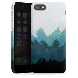 DeinDesign iPhone SE (2020) Handy Premium Case Smartphone Handyh&uuml;lle Schutzh&uuml;lle matt Abstract Forrest Tree Premium Case