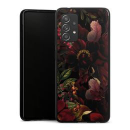 DeinDesign Galaxy A52s 5G Handy Silikon H&uuml;lle Case schwarz Handyh&uuml;lle Flowers Utart Meadow