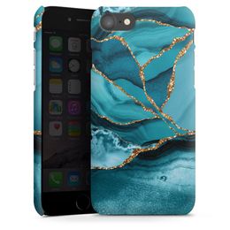 DeinDesign iPhone SE (2020) Handy Premium Case Smartphone Handyh&uuml;lle Schutzh&uuml;lle matt Glitzer Marble Gemstone Premium Case