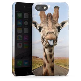 DeinDesign iPhone SE (2020) Handy Premium Case Smartphone Handyh&uuml;lle Schutzh&uuml;lle matt Giraffe Africa Photography Premium Case