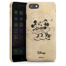 DeinDesign iPhone SE (2022) Handy Premium Case Smartphone Handyh&uuml;lle Schutzh&uuml;lle matt Vintage Minnie Mouse Mickey Mouse Premium Case