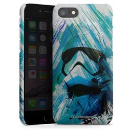 DeinDesign iPhone SE (2022) Handy Premium Case Smartphone Handyh&uuml;lle Schutzh&uuml;lle matt Colourful Star Wars Stormtrooper Premium Case