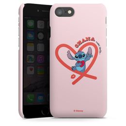 DeinDesign iPhone SE (2020) Handy Premium Case Smartphone Handyh&uuml;lle Schutzh&uuml;lle matt Lilo & Stitch Heart Disney Premium Case