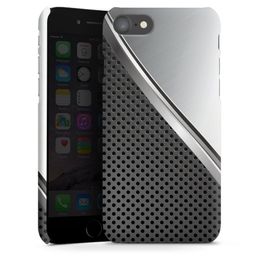 DeinDesign iPhone SE (2020) Handy Premium Case Smartphone Handyh&uuml;lle Schutzh&uuml;lle matt Carbon Steel Metall Premium Case
