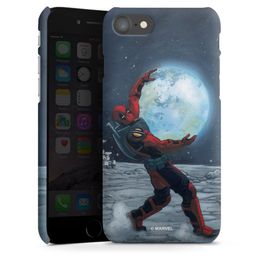 DeinDesign iPhone SE (2020) Handy Premium Case Smartphone Handyh&uuml;lle Schutzh&uuml;lle matt Marvel Moon Deadpool Premium Case