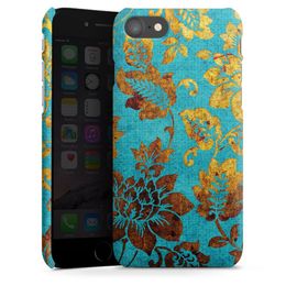 DeinDesign iPhone SE (2020) Handy Premium Case Smartphone Handyh&uuml;lle Schutzh&uuml;lle matt Flowers Ornament Vintage Premium Case