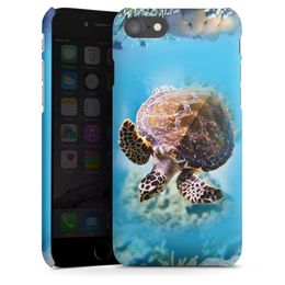 DeinDesign iPhone SE (2020) Handy Premium Case Smartphone Handyh&uuml;lle Schutzh&uuml;lle matt Animals Ocean Turtle Premium Case