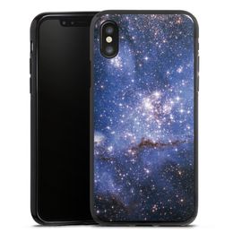 DeinDesign iPhone X Handy Silikon H&uuml;lle Case schwarz Handyh&uuml;lle Galaxy Weltall Weltraum