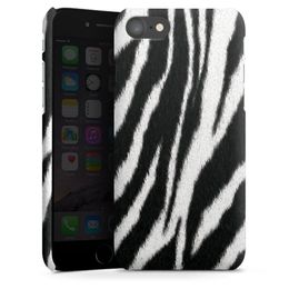 DeinDesign iPhone SE (2020) Handy Premium Case Smartphone Handyh&uuml;lle Schutzh&uuml;lle matt Fur Muster Zebra Premium Case