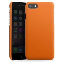 DeinDesign iPhone SE (2020) Handy Premium Case Smartphone Handyh&uuml;lle Schutzh&uuml;lle matt Colour Unicoloured Orange Premium Case