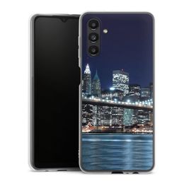 DeinDesign Galaxy A13 5G Handy Silikon H&uuml;lle Case transparent Handyh&uuml;lle Usa Brooklyn Bridge New York Silikon Case