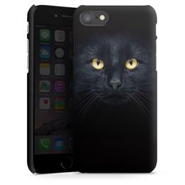 DeinDesign iPhone SE (2022) Handy Premium Case Smartphone Handyh&uuml;lle Schutzh&uuml;lle matt Black Eye Cat Premium Case