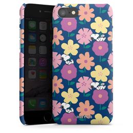DeinDesign iPhone SE (2020) Handy Premium Case Smartphone Handyh&uuml;lle Schutzh&uuml;lle matt Flowers Muster Snoopy Premium Case