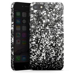 DeinDesign iPhone SE (2020) Handy Premium Case Smartphone Handyh&uuml;lle Schutzh&uuml;lle matt Glitzer Snowflake Muster Premium Case
