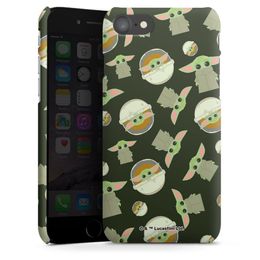 DeinDesign iPhone SE (2020) Handy Premium Case Smartphone Handyh&uuml;lle Schutzh&uuml;lle matt Official Licensed Product Baby Yoda Star Wars Muster Premium Case