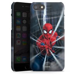 DeinDesign iPhone SE (2020) Handy Premium Case Smartphone Handyh&uuml;lle Schutzh&uuml;lle matt Spiderman Marvel Kinofilm Premium Case