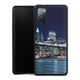 DeinDesign Galaxy S20 FE Handy Silikon H&uuml;lle Case schwarz Handyh&uuml;lle New York Usa Brooklyn Bridge