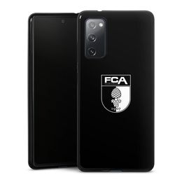 DeinDesign Galaxy S20 FE 5G Handy Silikon H&uuml;lle Case schwarz Handyh&uuml;lle Logo Official Licensed Product Fc Augsburg
